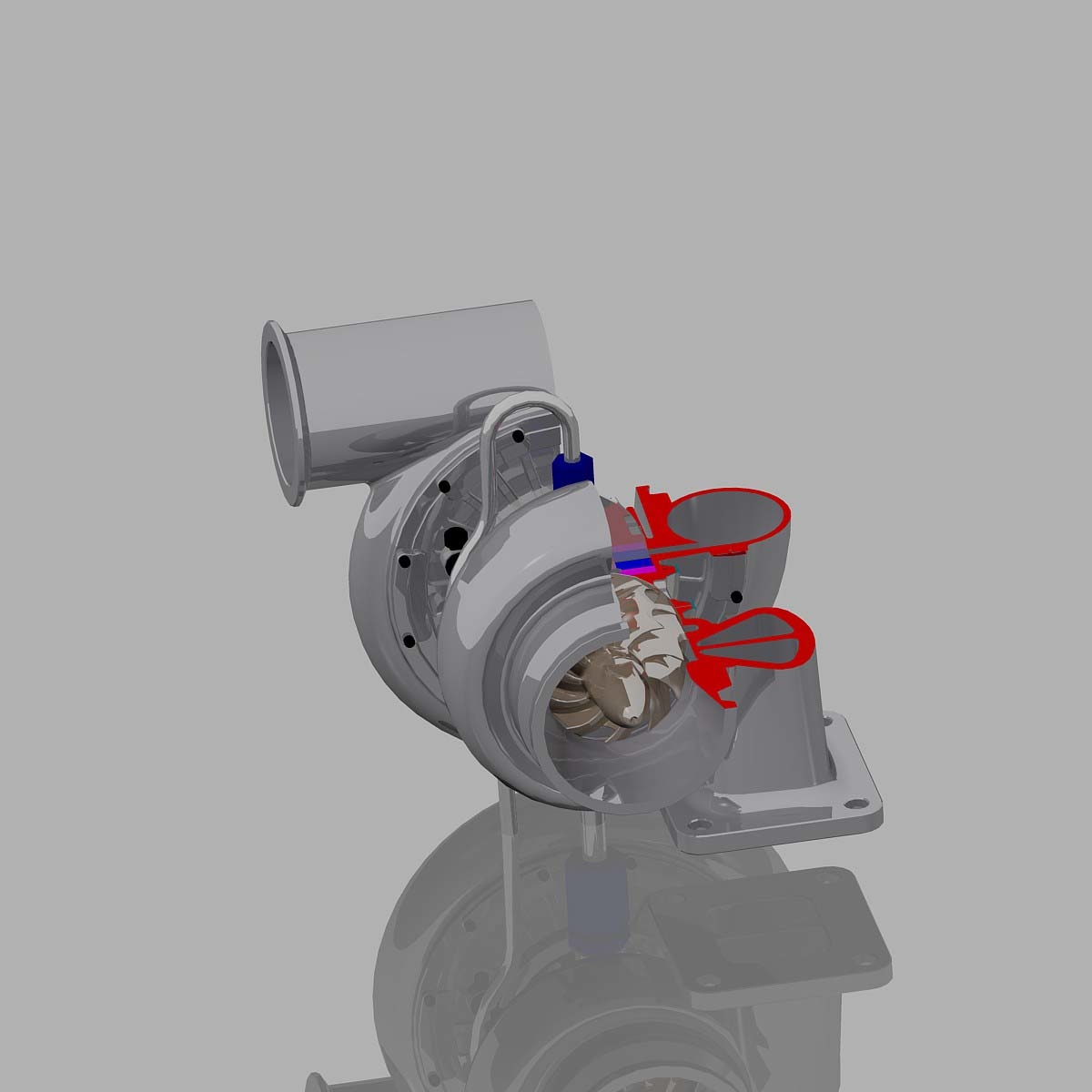 turbocharger 3d model