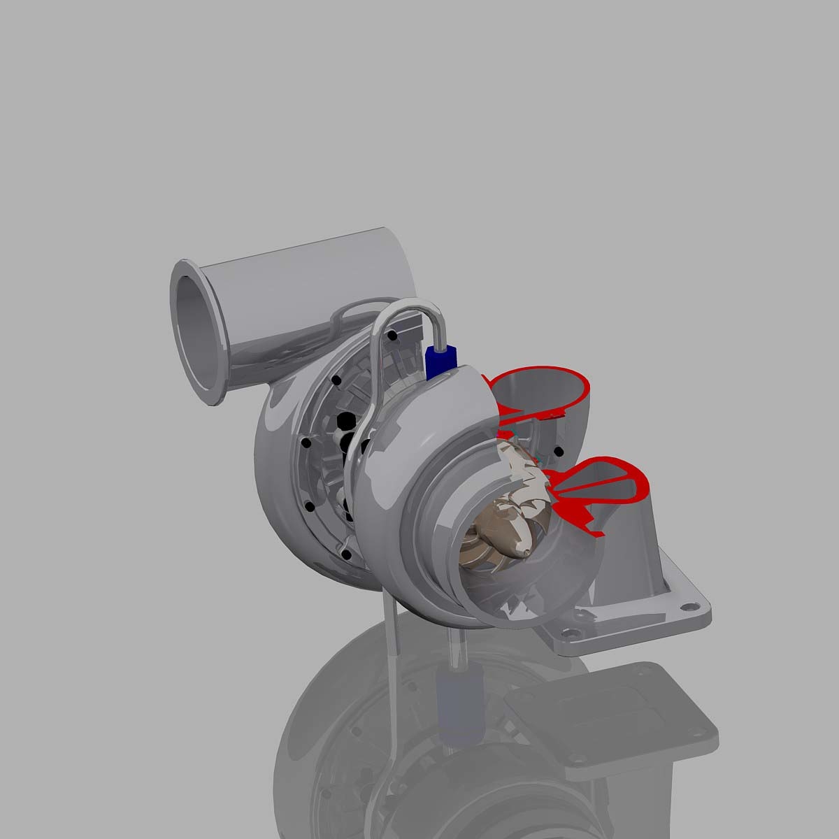 turbocharger 3d model