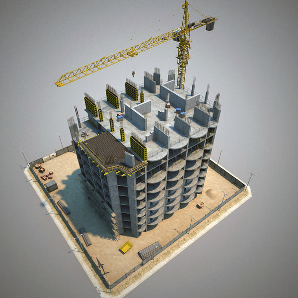 3d model building construction v2