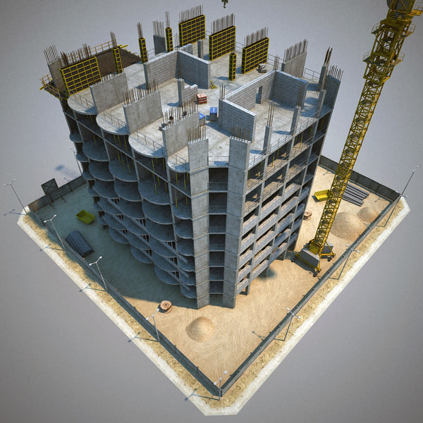 3d model building construction v2