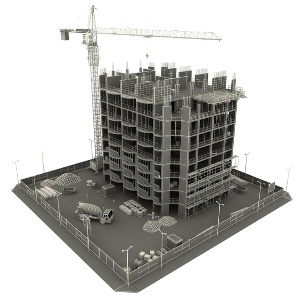 3d model building construction v2