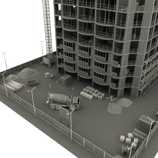 3d model building construction v2