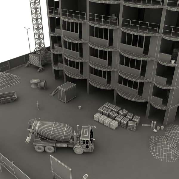 3d model building construction v2