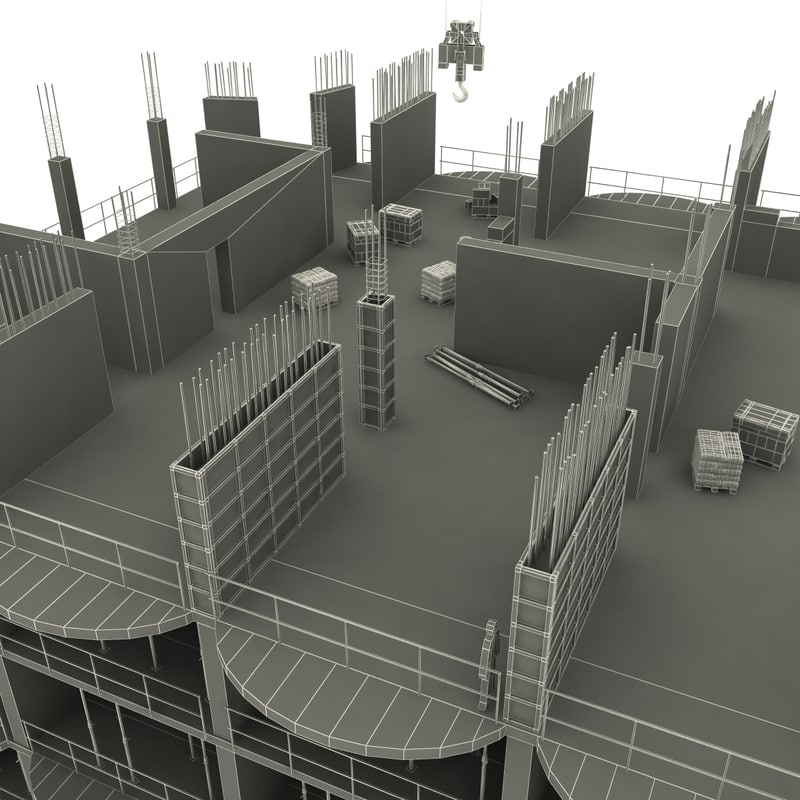 3d model building construction v2