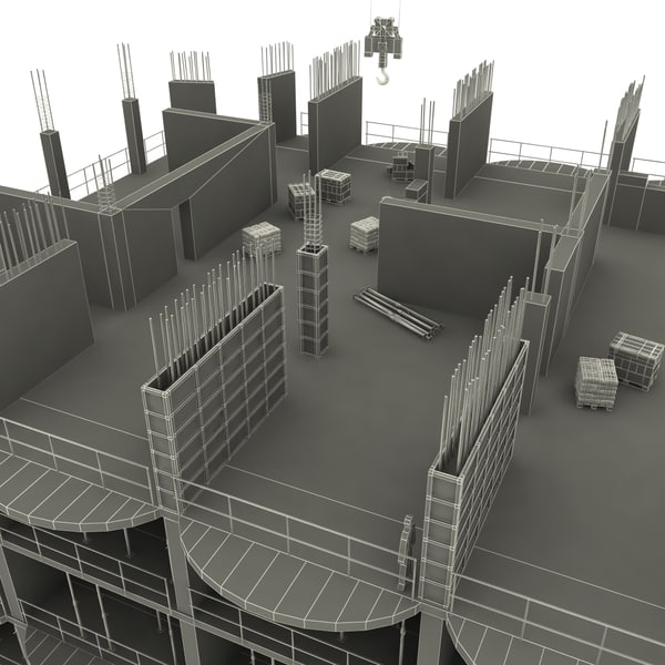 3d model building construction v2