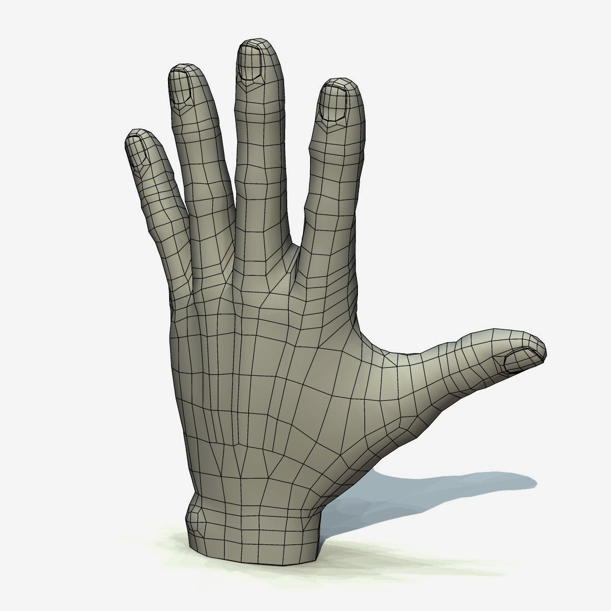 3d realistic hand model