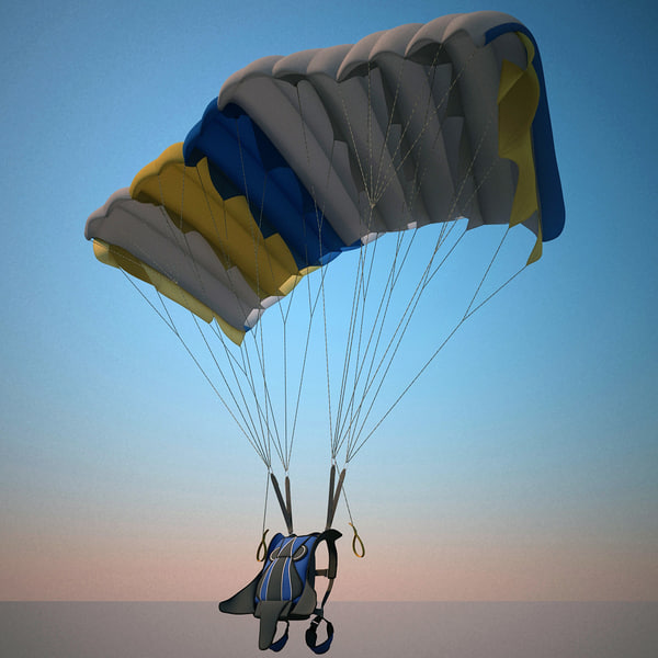 3d parachute v2 model