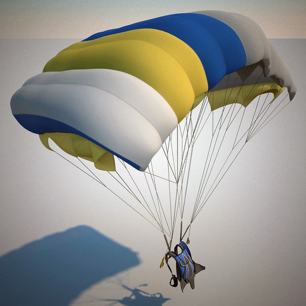 3d parachute v2 model