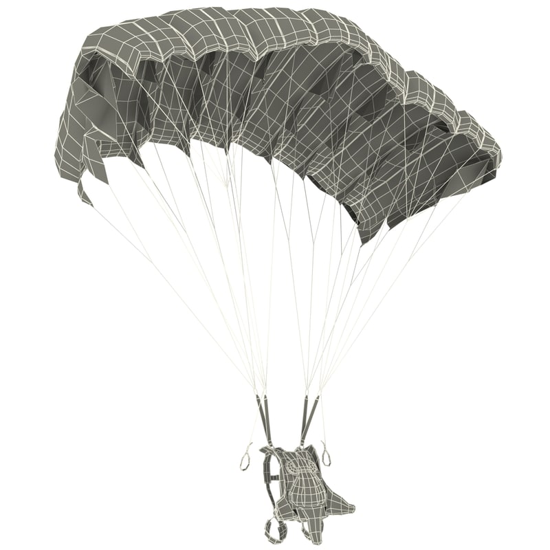 3d parachute v2 model