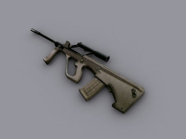 3d steyr aug assault rifle