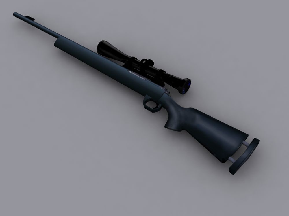 3d model of m24 sniper rifle