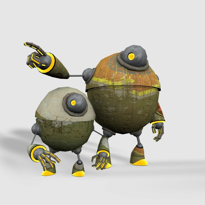 robot sidekick 3d 3ds