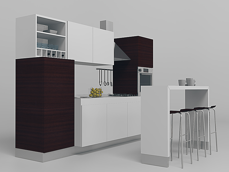 3d model kitchen set