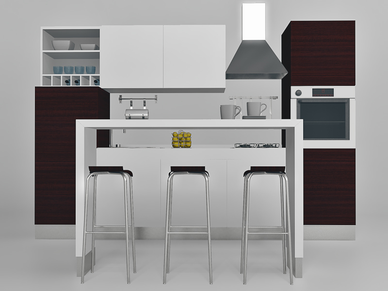 3d model kitchen set