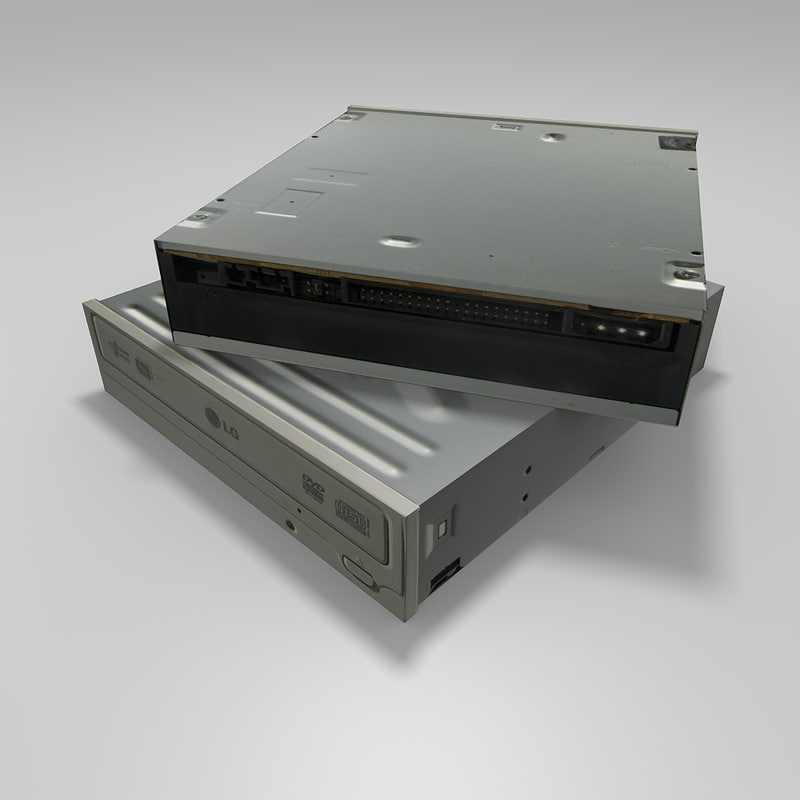 cd rom drive 3d obj