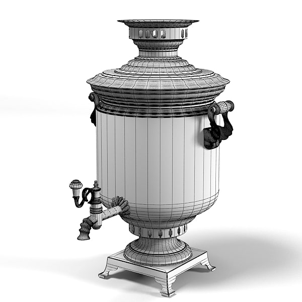 3d russian samovar russia model