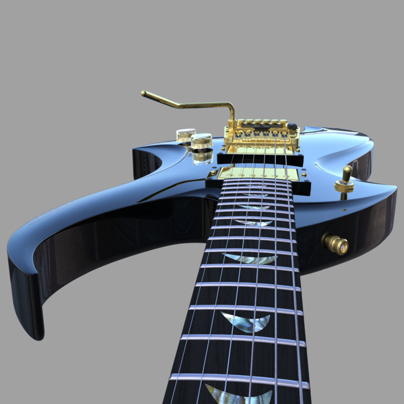 guitar 3d model