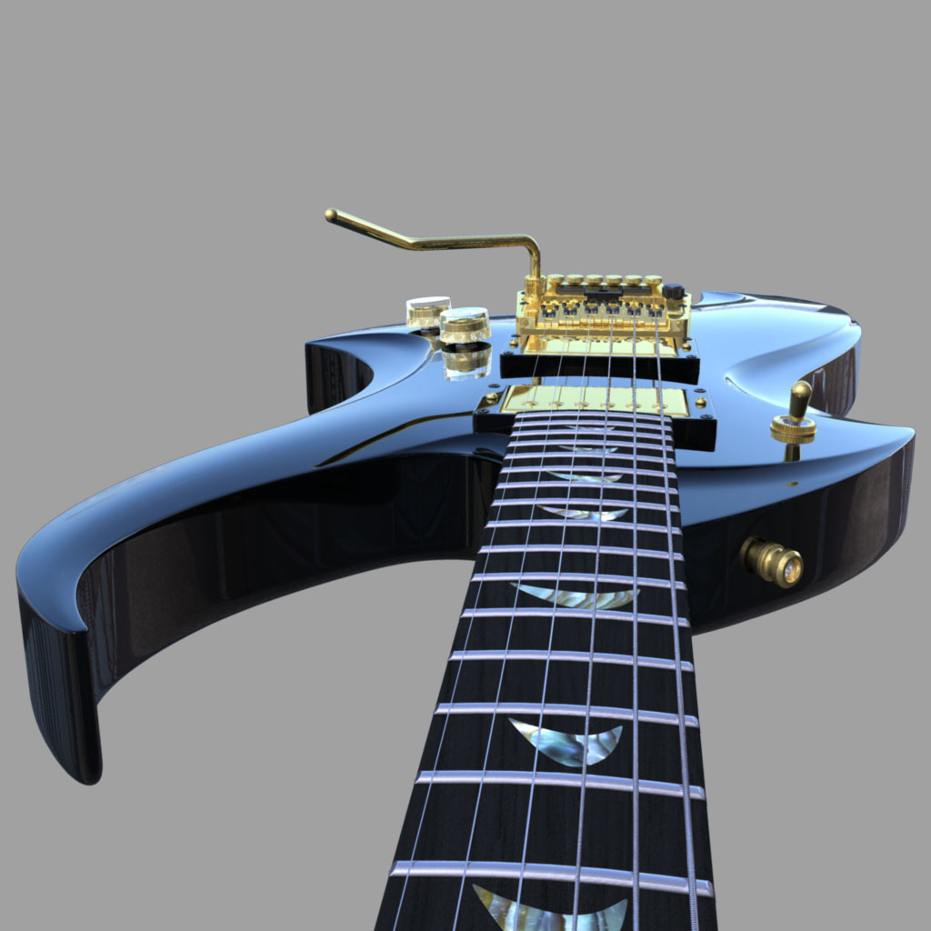 guitar 3d model