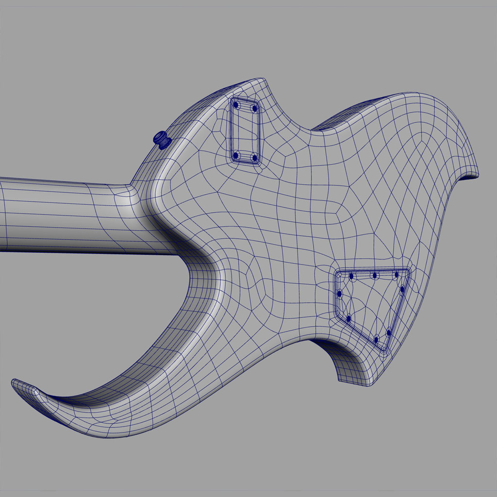 guitar 3d model