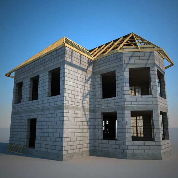 c4d house construction v2