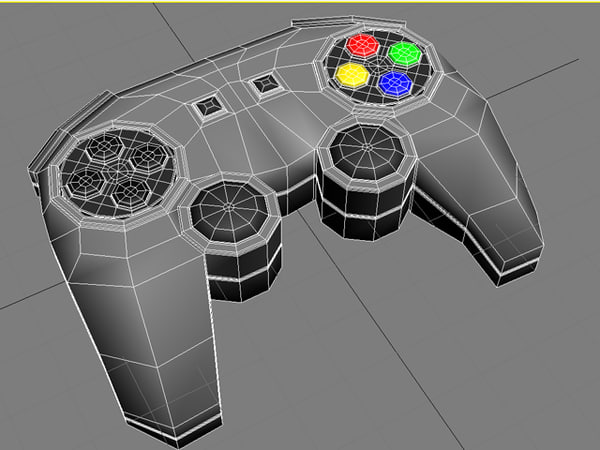 3d generic games controller model