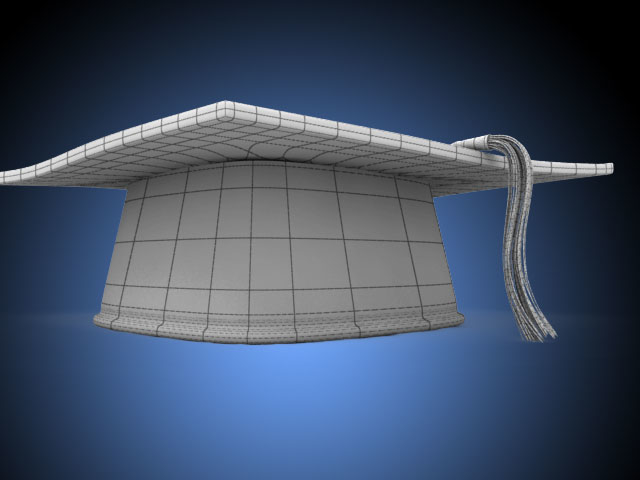 3d cap graduation model