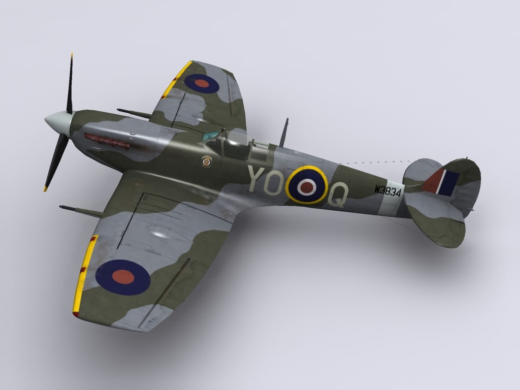 Spitfire Mk VB LF 401 Squadron 3D 모델 - TurboSquid 576518