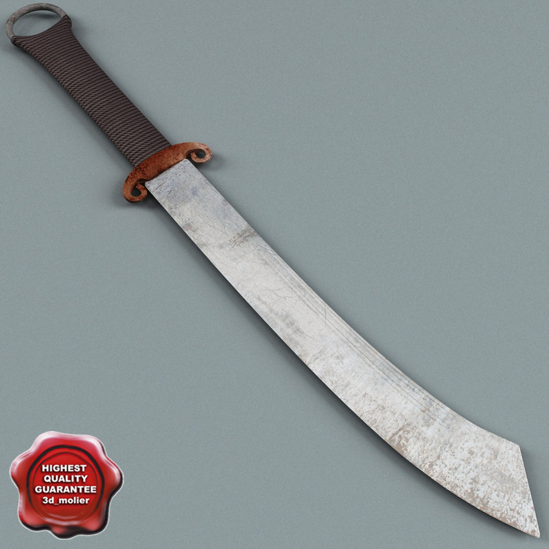 3dsmax chaina dadao sword