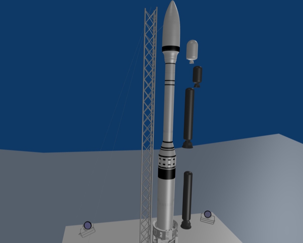 3d launch pad complex taurus model