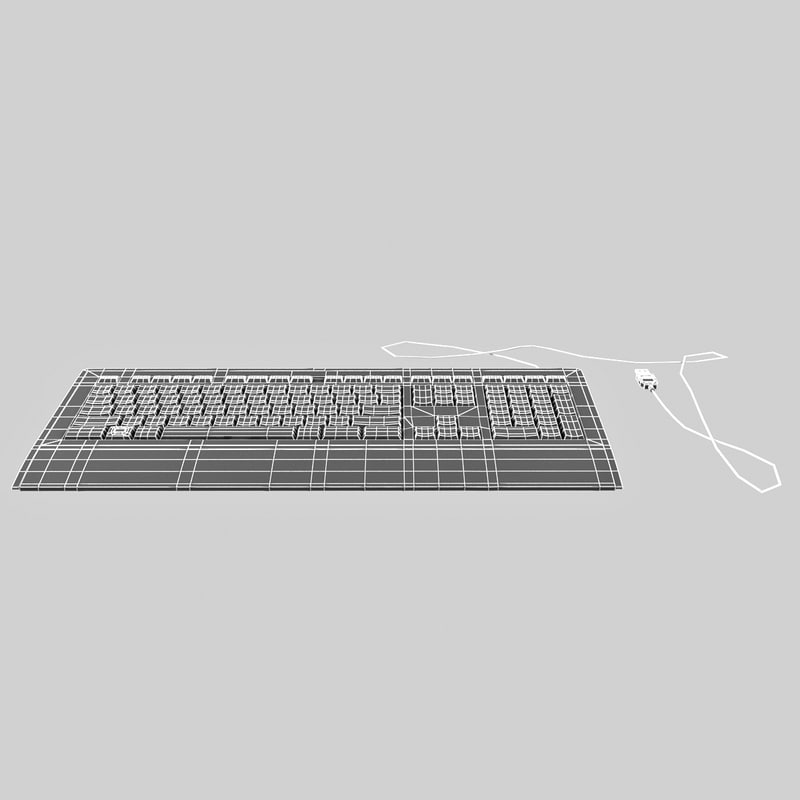 logitech illuminated keyboard 3d c4d