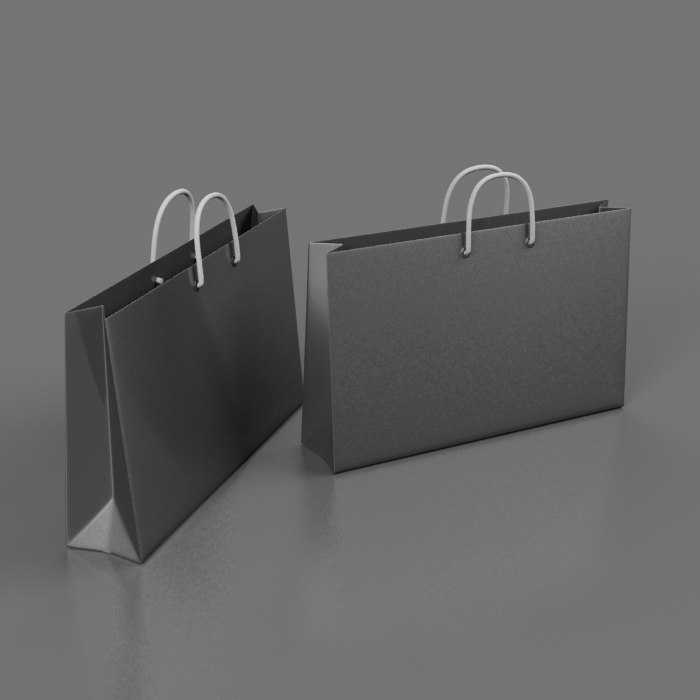 3d shopping bags model
