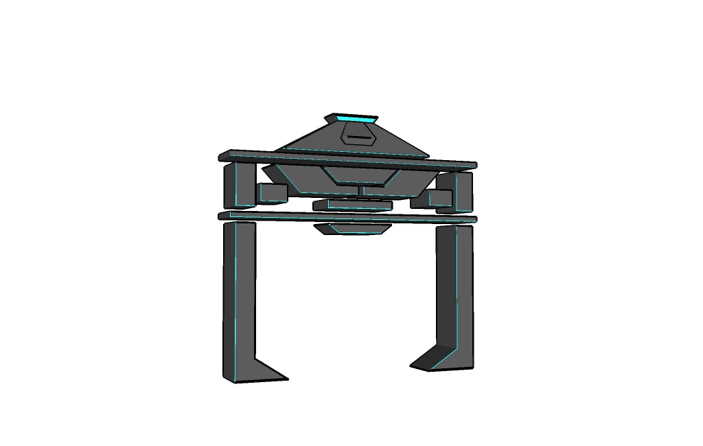 recognizer tron 3d model