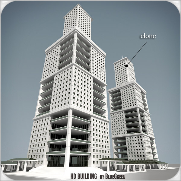 definition building 3d model