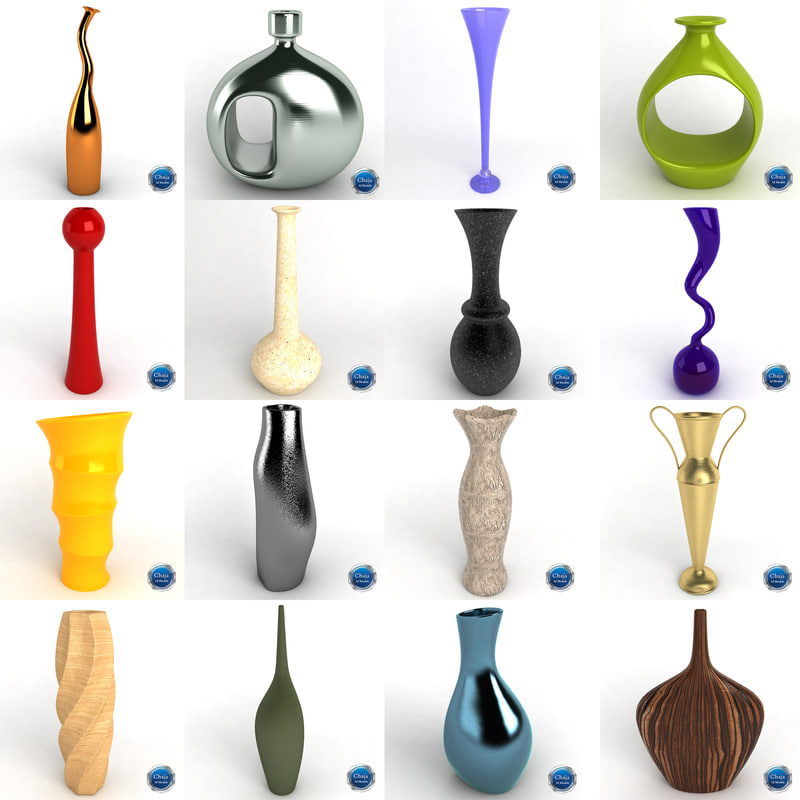 vases 01 3d 3ds