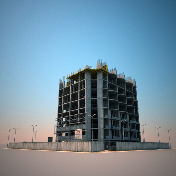 building construction 3d model