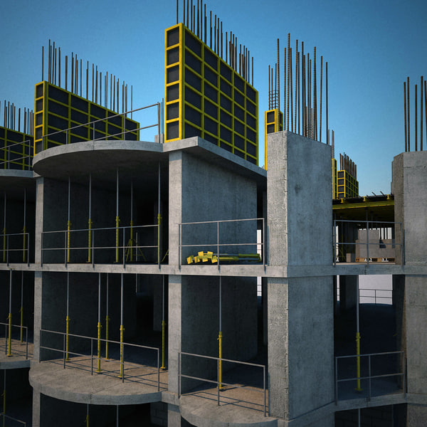 building construction 3d model