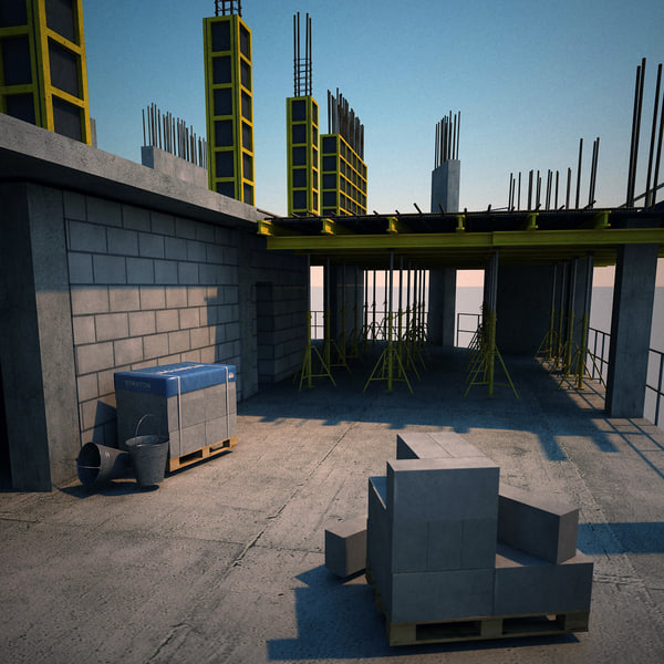 building construction 3d model