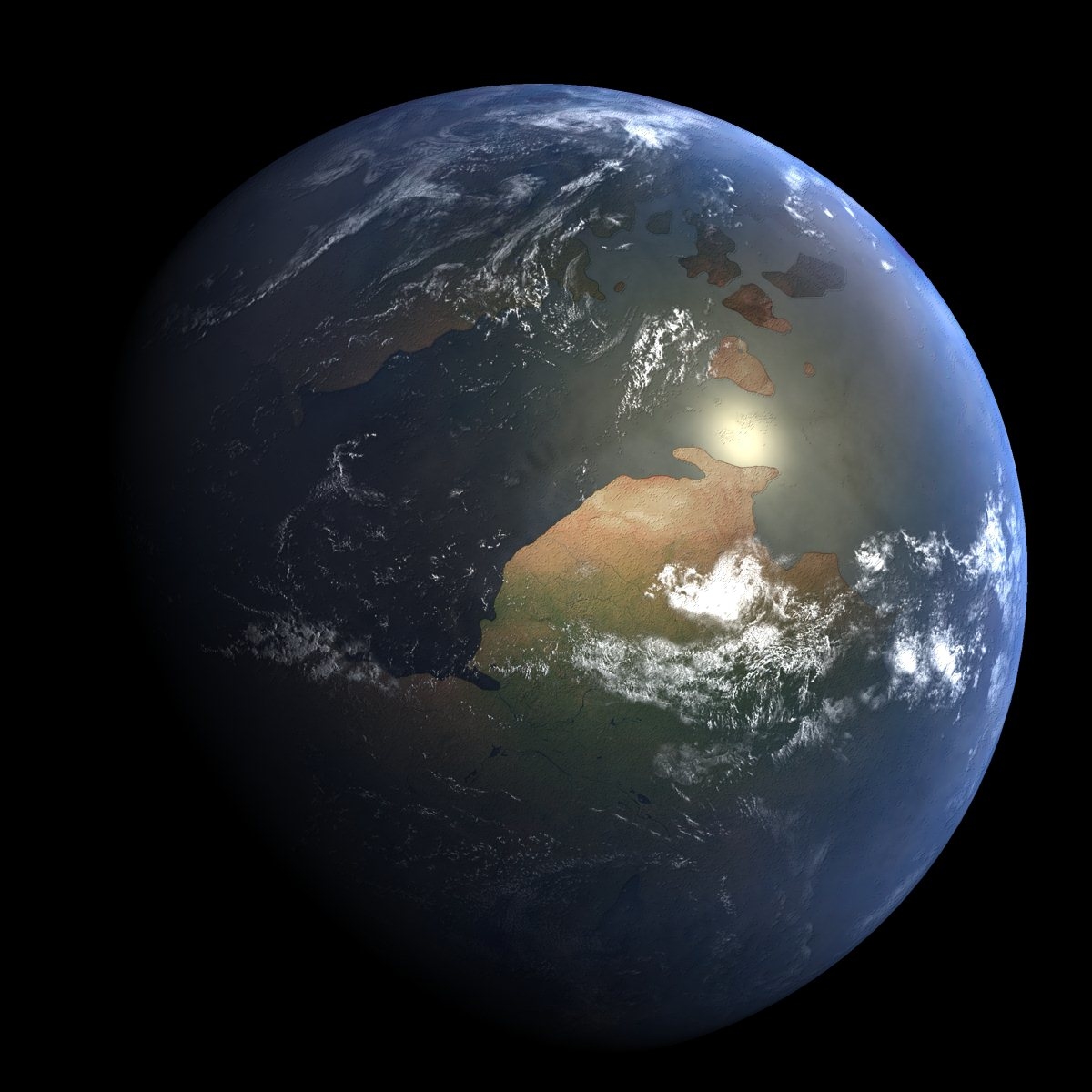 3d cretaceous earth early model