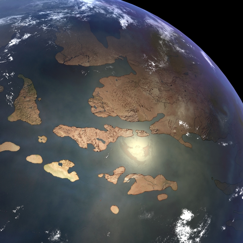 3d cretaceous earth early model