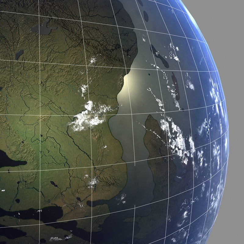 3d cretaceous earth early model
