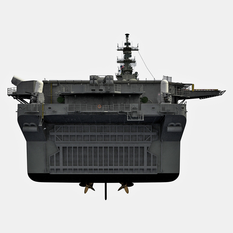 3d model uss wasp lhd-1
