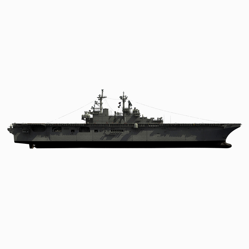 3d model uss wasp lhd-1