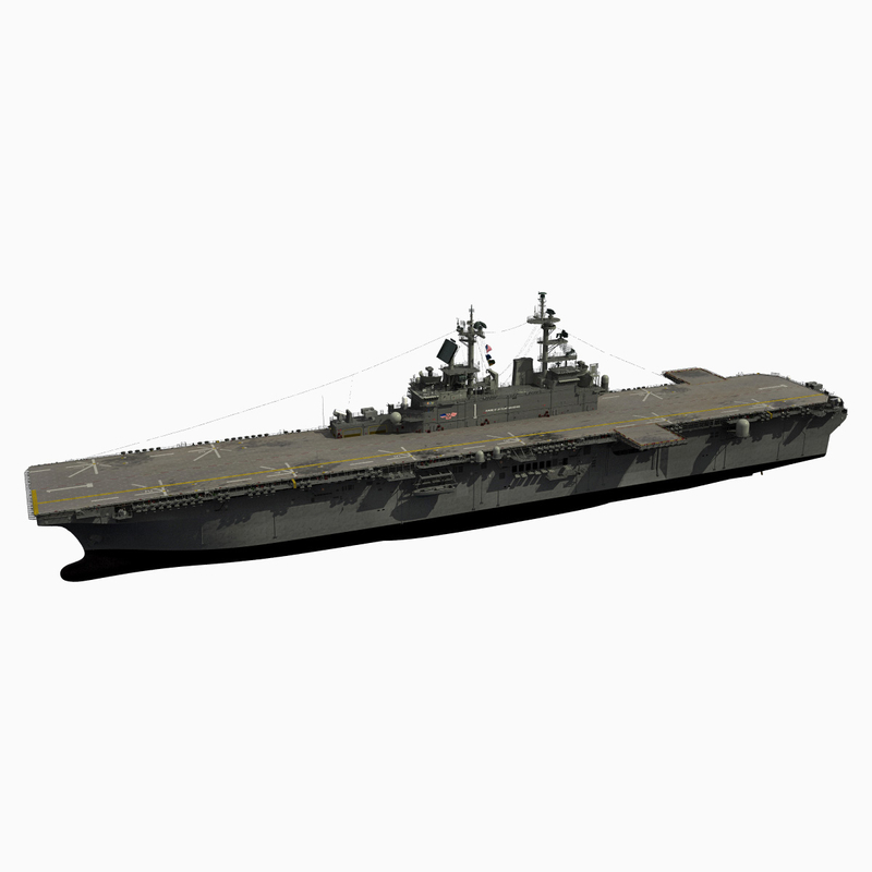 3d model uss wasp lhd-1