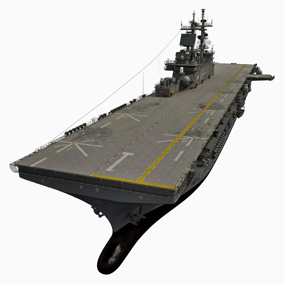 3d model uss wasp lhd-1