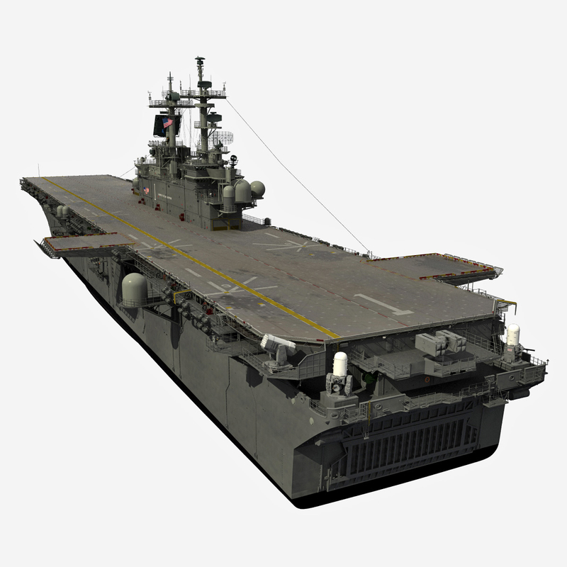 3d model uss wasp lhd-1