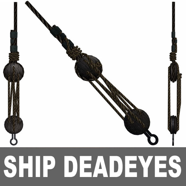 ship deadeyes 3d model