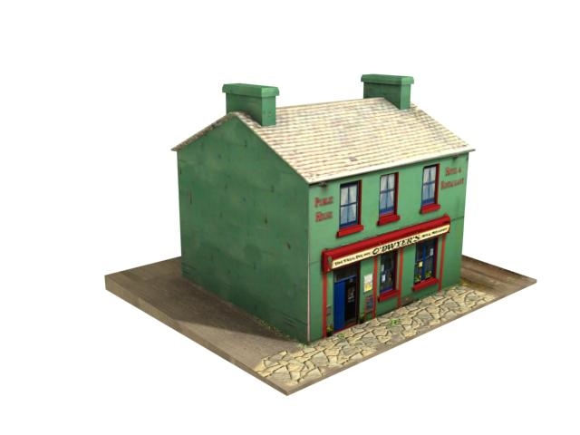 3d irish pub model