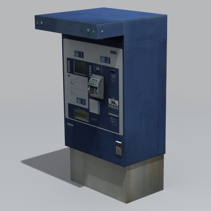 3d ticket machine
