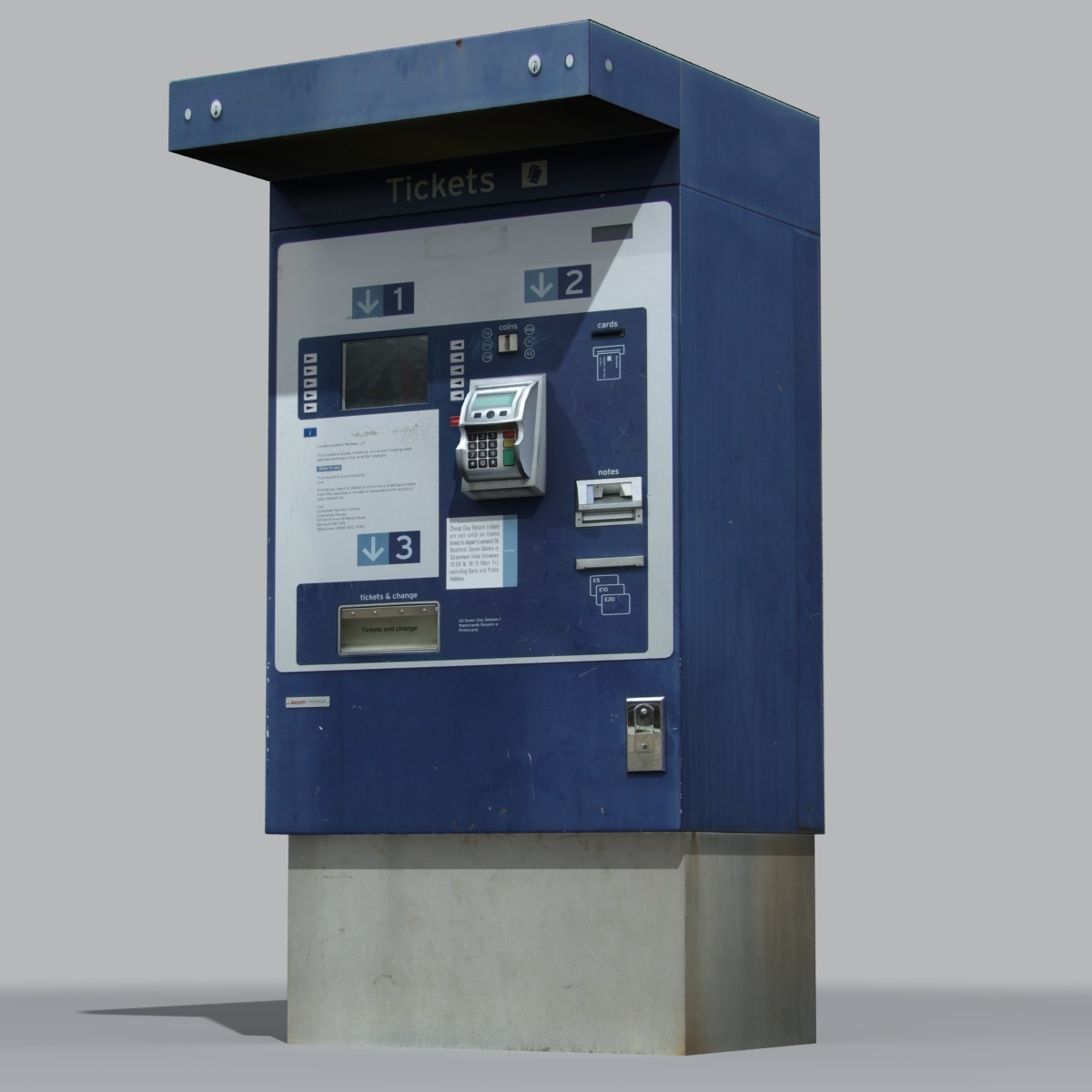 3d ticket machine
