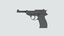 3d model walther p38 pistol